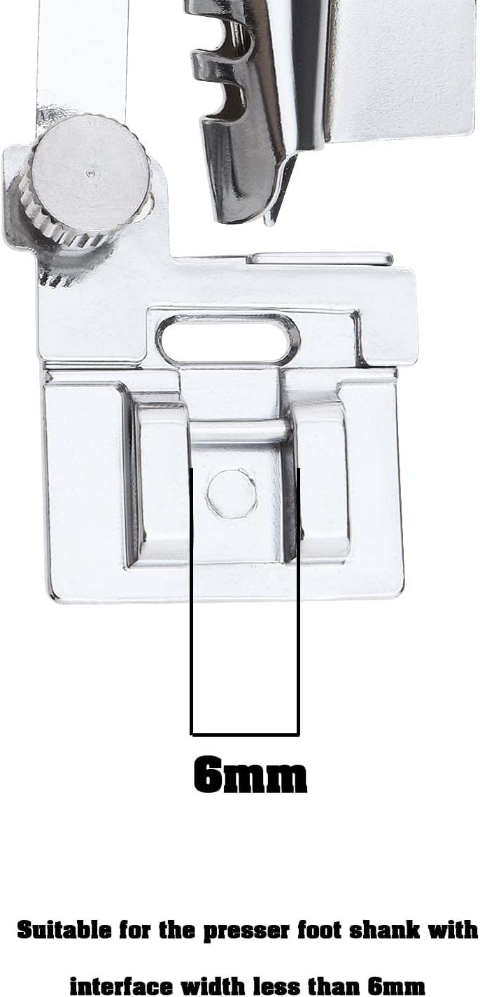 2PCS Sewing Machine Presser Feet Binder Foot Adjustable Metal Tape Bias ...