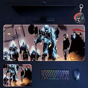 Amazon.com: Solo Leveling Mouse Pad Large Gaming Desk Mat Non-Slip ...