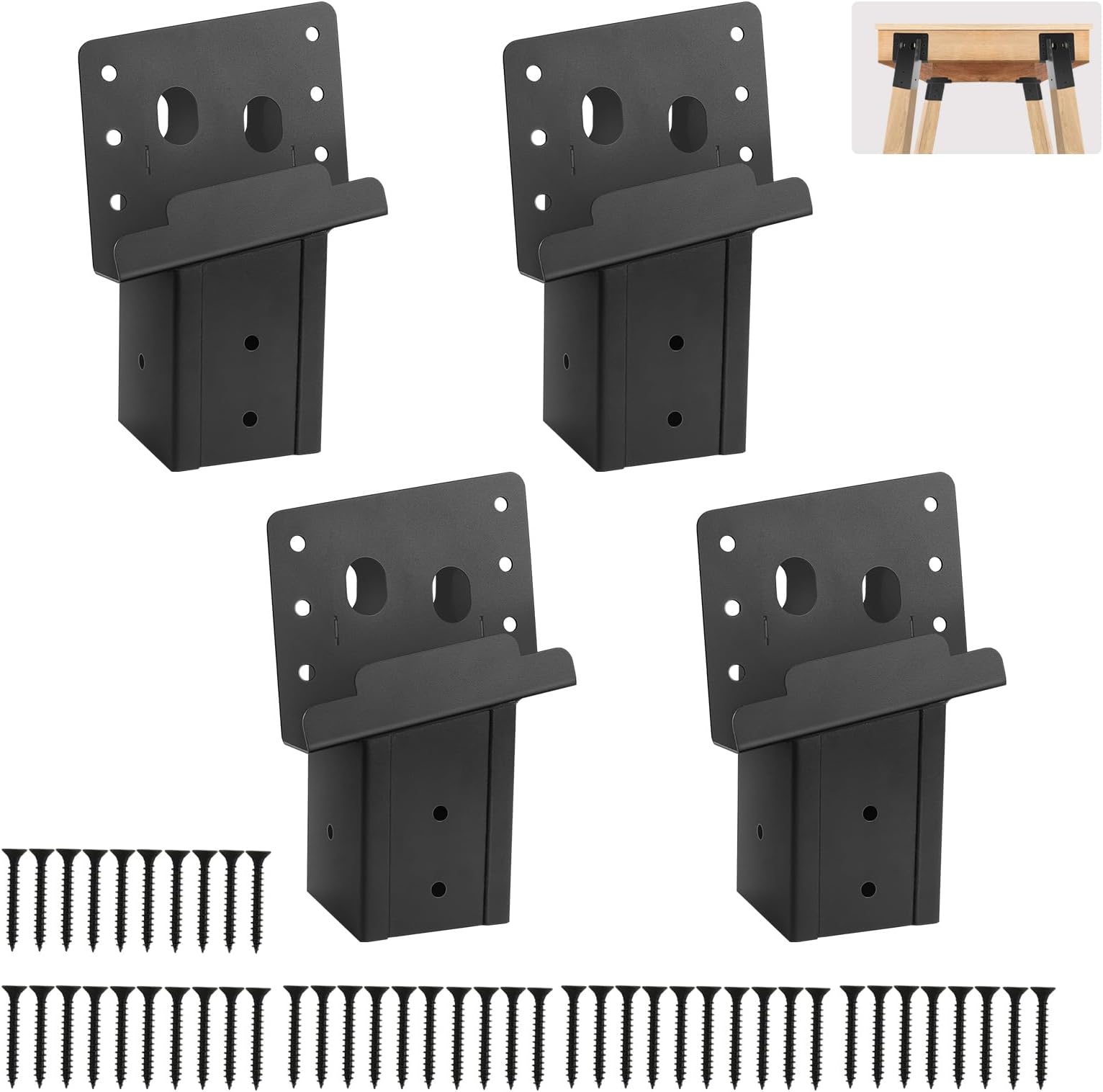 Amazon.com: CYEAH 2 Pcs Deer Stand Brackets, 4x4 inch Compound Angle ...