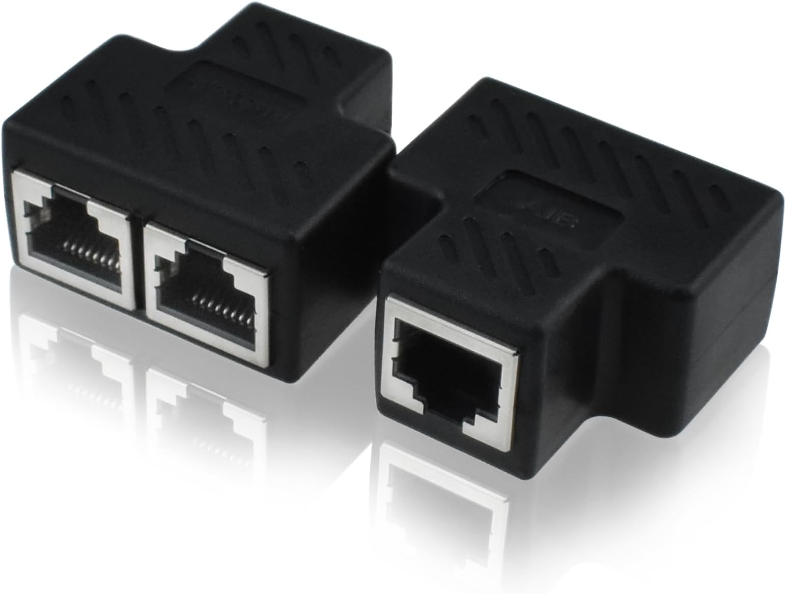 Amazon.com: Ethernet Splitter Adapter, 1 to 2 Port, Supports Cat5 ...