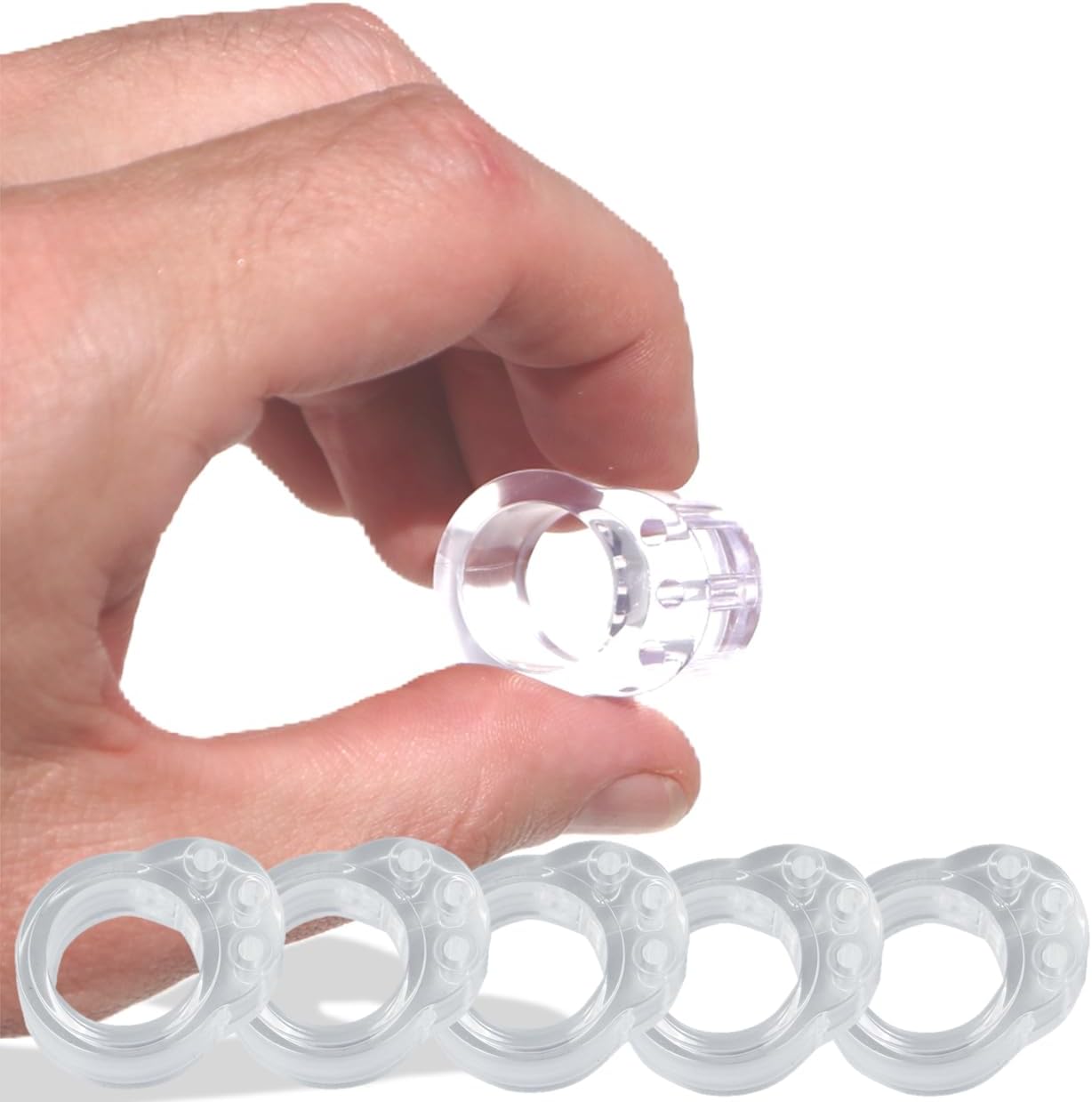 Amazon.com: Premium Clear Plastic Door Stopper Bumper Handle Protect ...