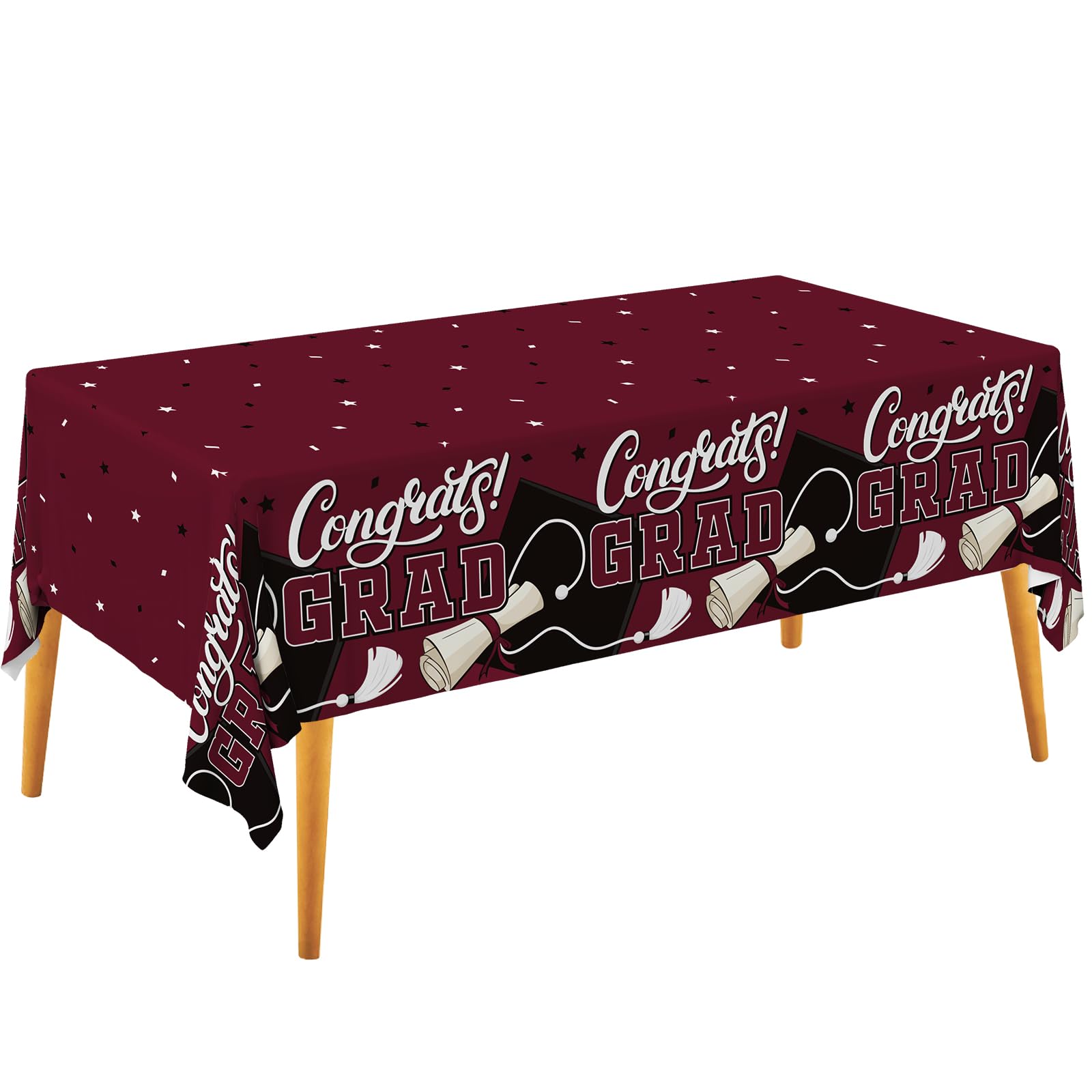 Snapklik.com : Graduation Decorations 2025 Kit - 2 Pcs Maroon Gongrats ...