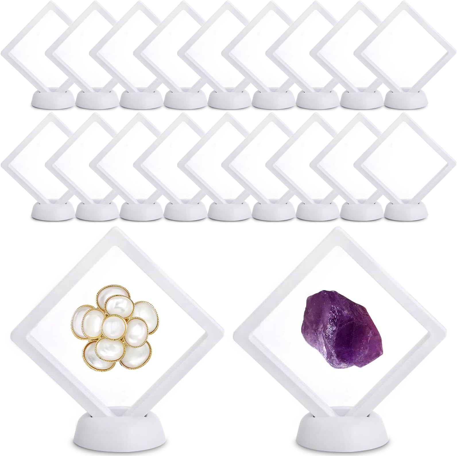 Coin Floating Stand - 5 Pcs Coin Display Box Display Frame Kit for ...