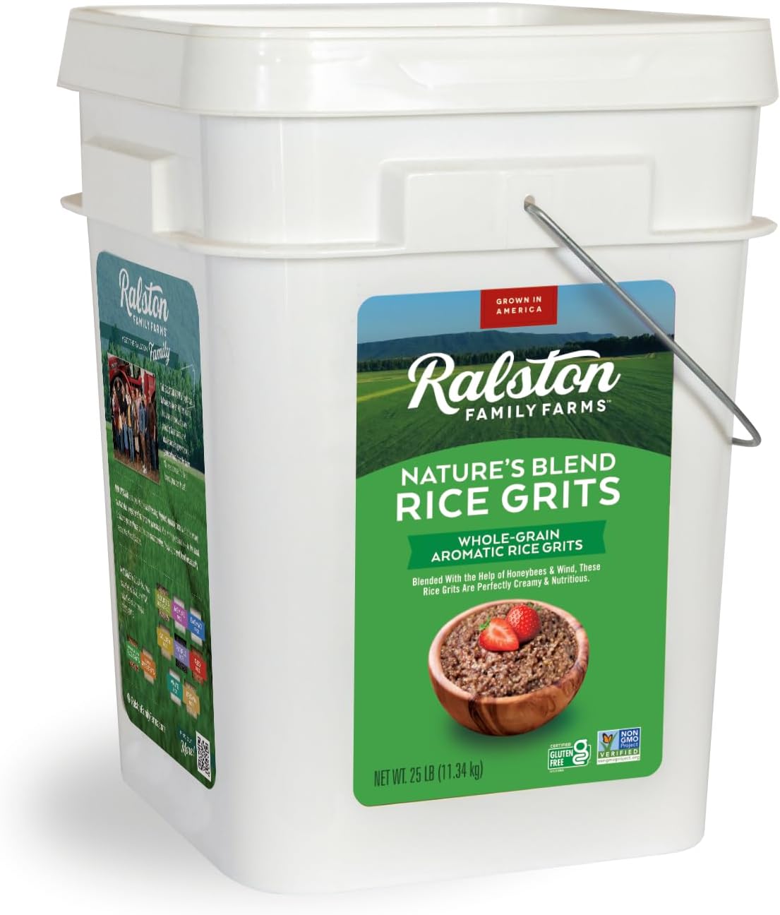 Amazon.com : Ralston Family Farms Natures Blend Rice Grits 25 lb Bucket ...