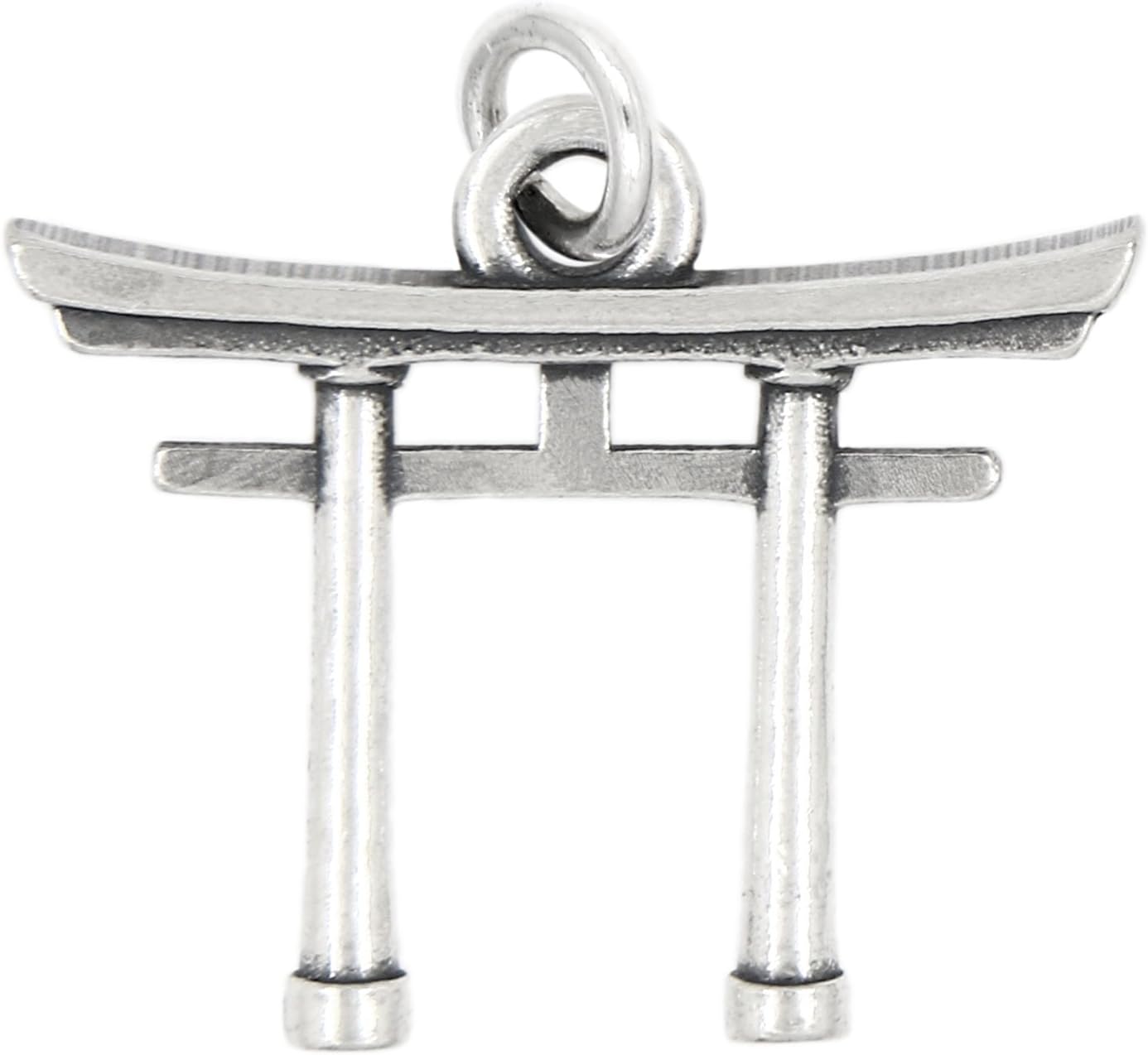 Amazon.com: LGU Sterling Silver Oxidized Torii Gate Japanese Shinto ...