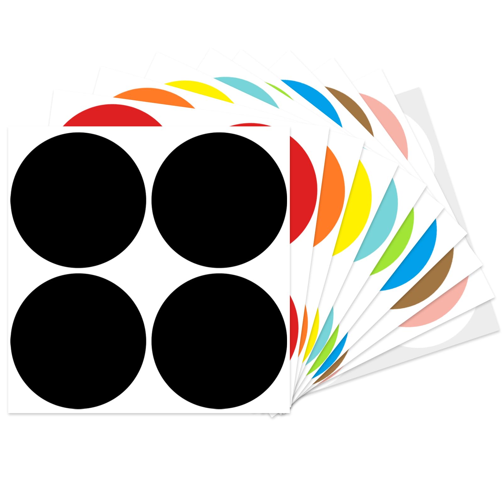 Amazon.com: STARLIBOO Dot Stickers, 3inch Removable Circle Stickers ...