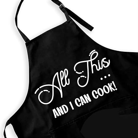Amazon.com: My Cooking Is So Good Funny Kitchen Aprons, Black, 2 ...