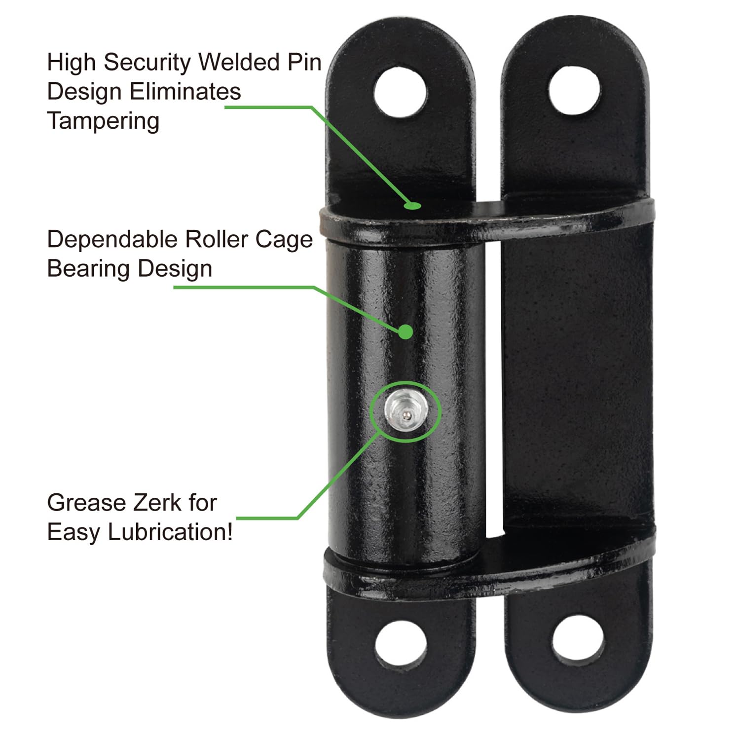 Weld On Hinges Heavy Duty Gate Hinges With Bearings - Adjustable Weld ...