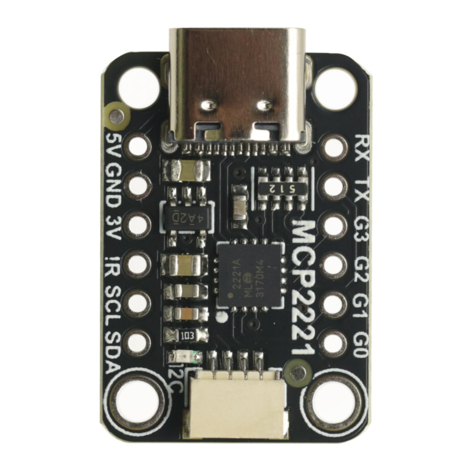 Snapklik.com : MCP2221A USB To GPIO ADC I2C Conversion Module Type-C Interface Signal Processing ...