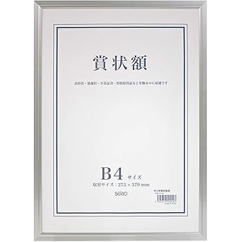 Amazon | SEKISEI 額縁 セリオ アルミ賞状額 B4 アルミ製 SRO-1326SRO-1326-00 | 額縁・パネル 通販