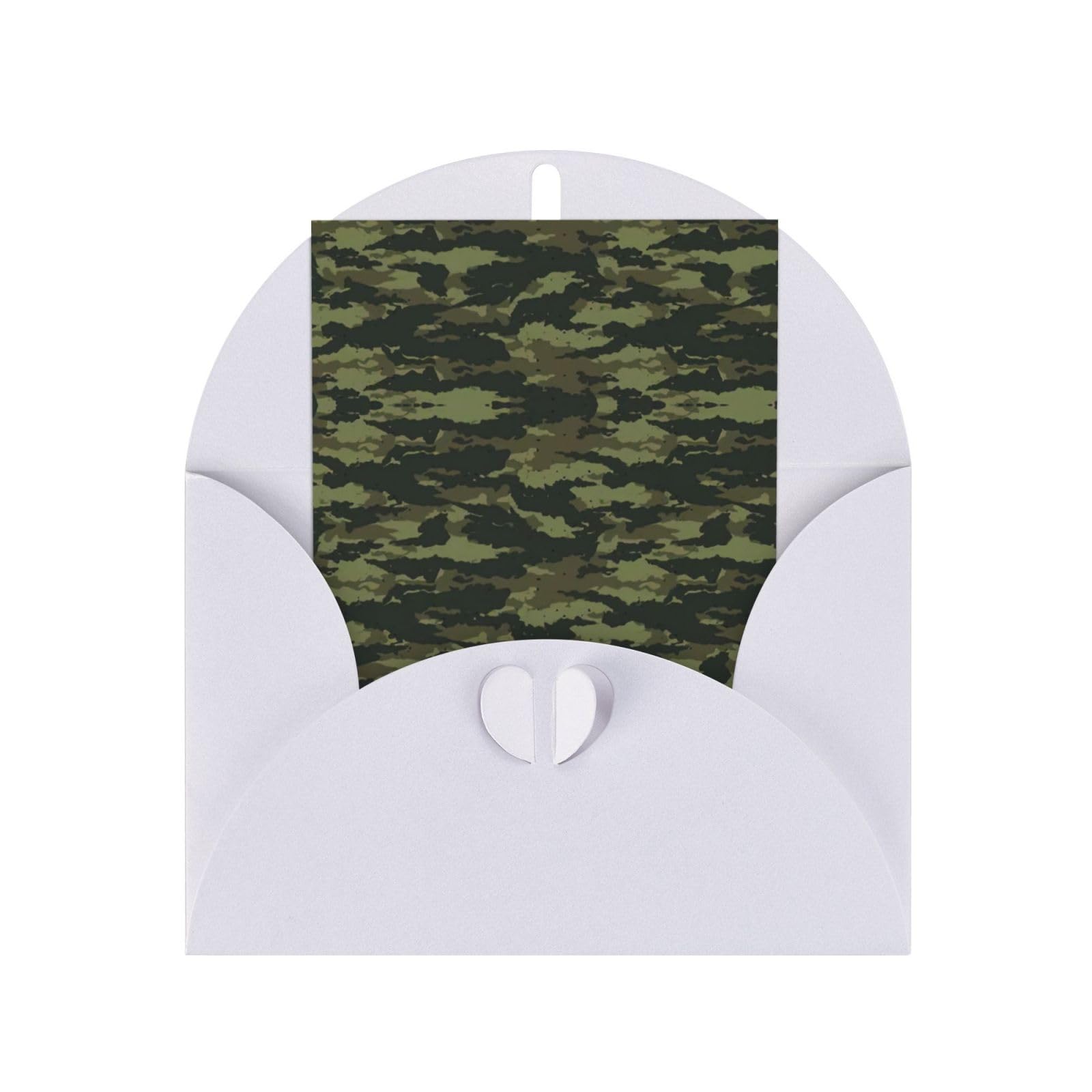 Camouflage Blank Invitation Cards To Print Inkdotpot Pack Of 30 Deer