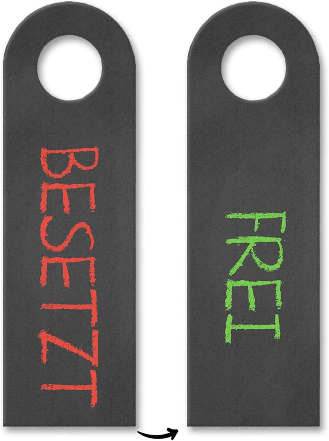 trendaffe - Besetzt oder Frei Türhänger mit Tafel Muster WC Klo ...