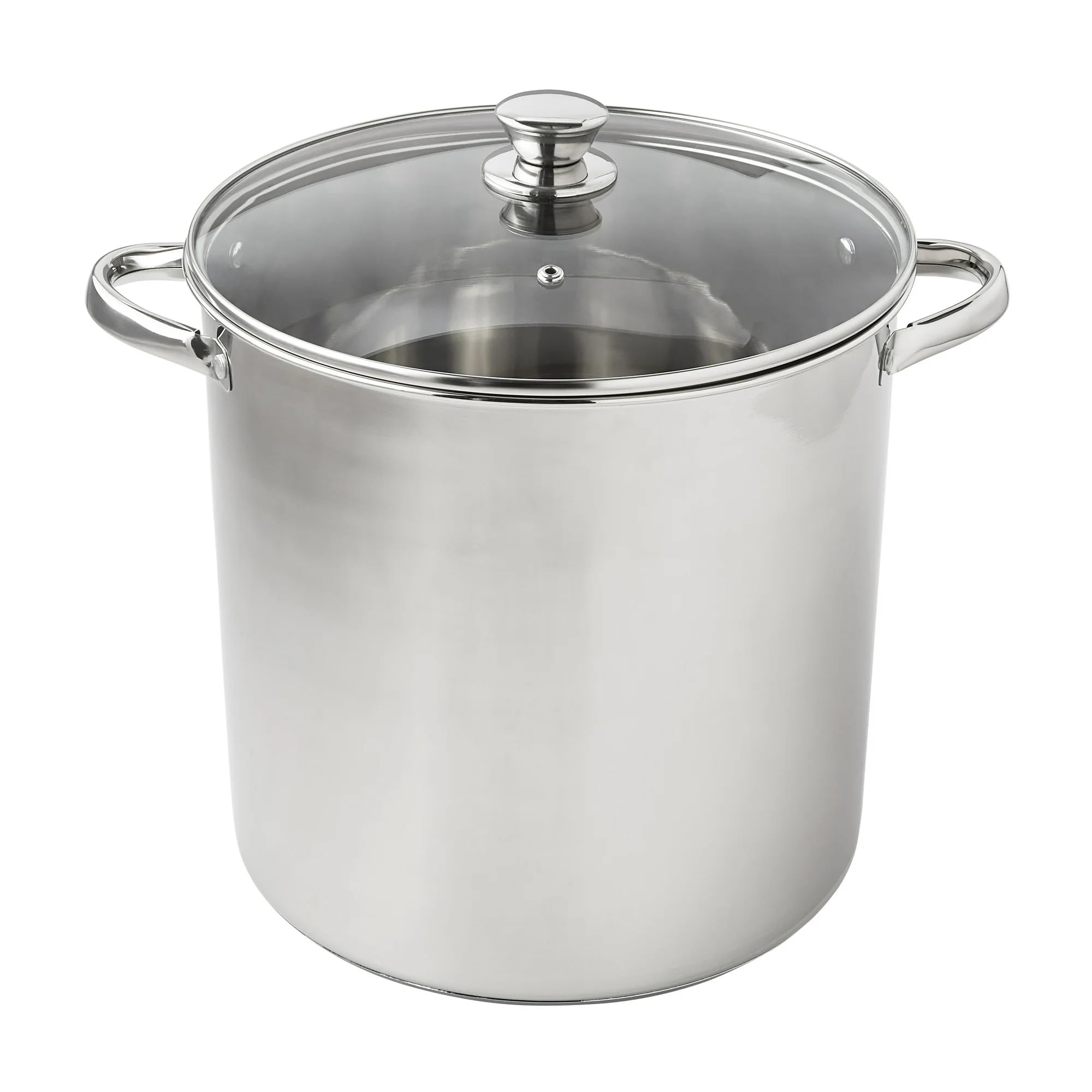 Amazon.com: 16-Quart Stainless Steel Stock Pot with Glass Lid, Deep ...