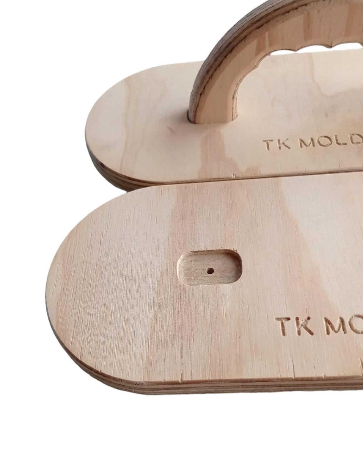 TUKI TUKI TKMoldes Soft Grip Round Wooden Trowel Smoothing Trowel Mason Trowel Concrete Trowel ...