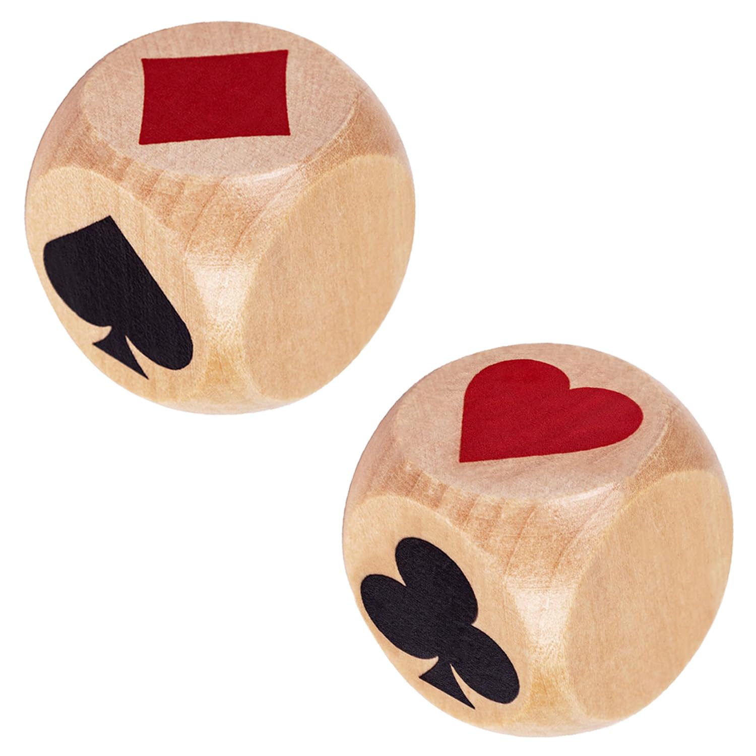 Amazon.com: Trump Marker Dice Set 2PCS - Wooden Euchre Cube 1.57'' with ...