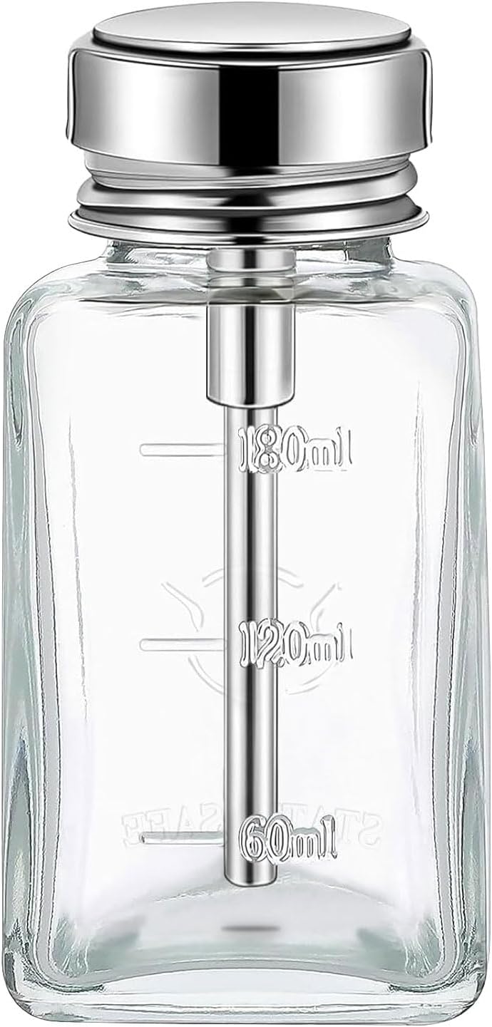 Amazon.com: PLOSRES 6 Oz/ 180 ml Clear Push down Pump Dispenser Glass ...