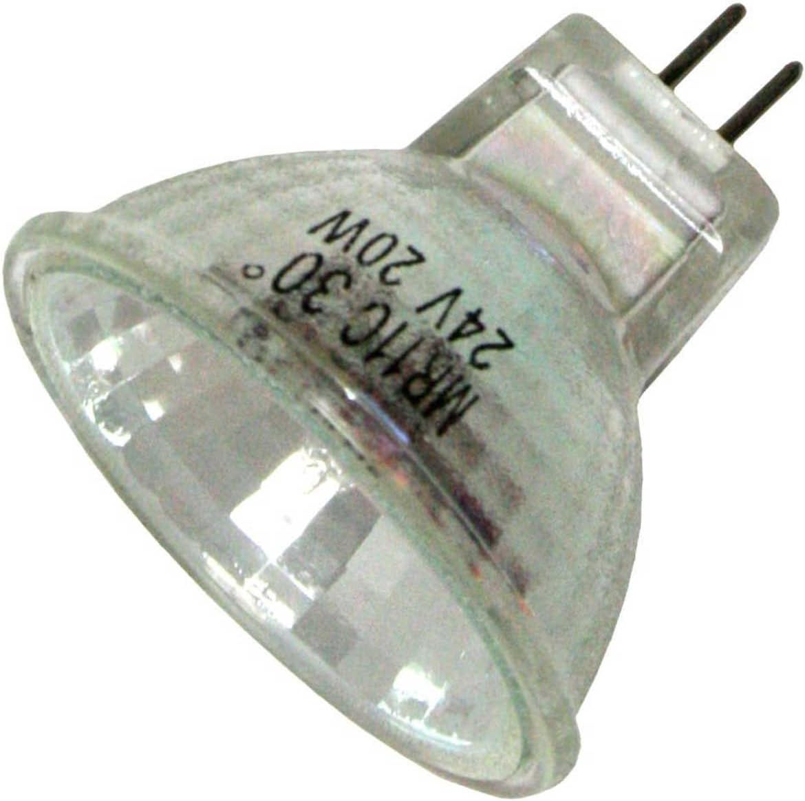 Higuchi JCR 9323P - 20 Watt MR11 Halogen Light Bulb, 24 Volt, Flood ...