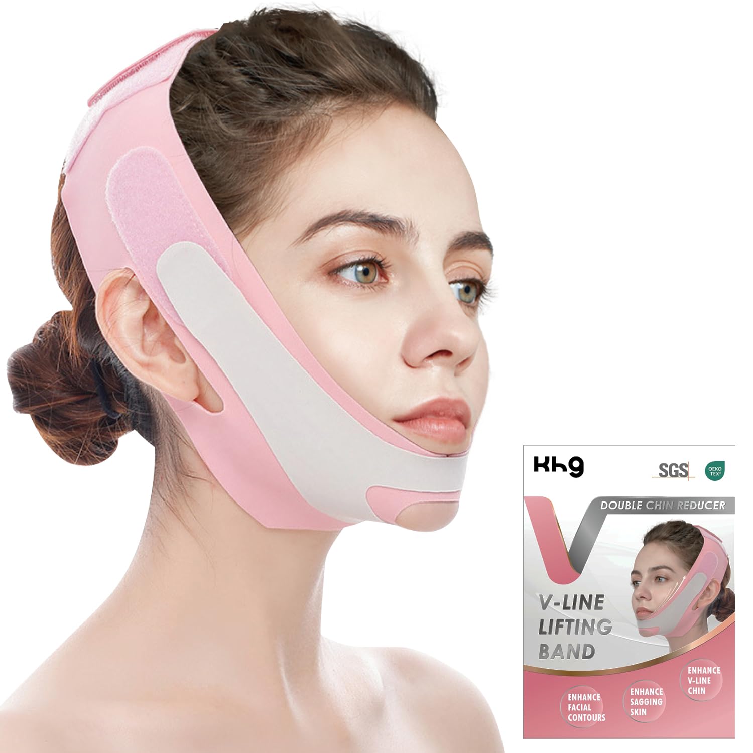 Amazon.com: Double Chin Strap for Women, Far Infrared V-Line Face Mask ...