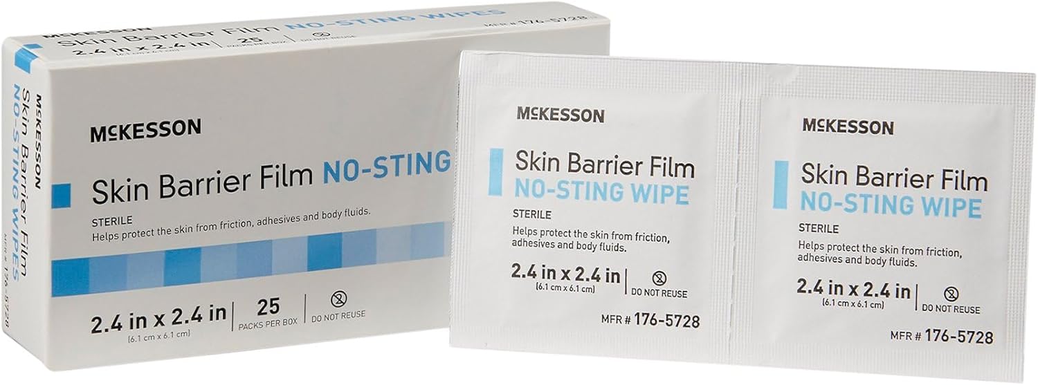 McKesson Sterile Skin Barrier Film, 25 Individual Wipes in Nepal at NPR ...