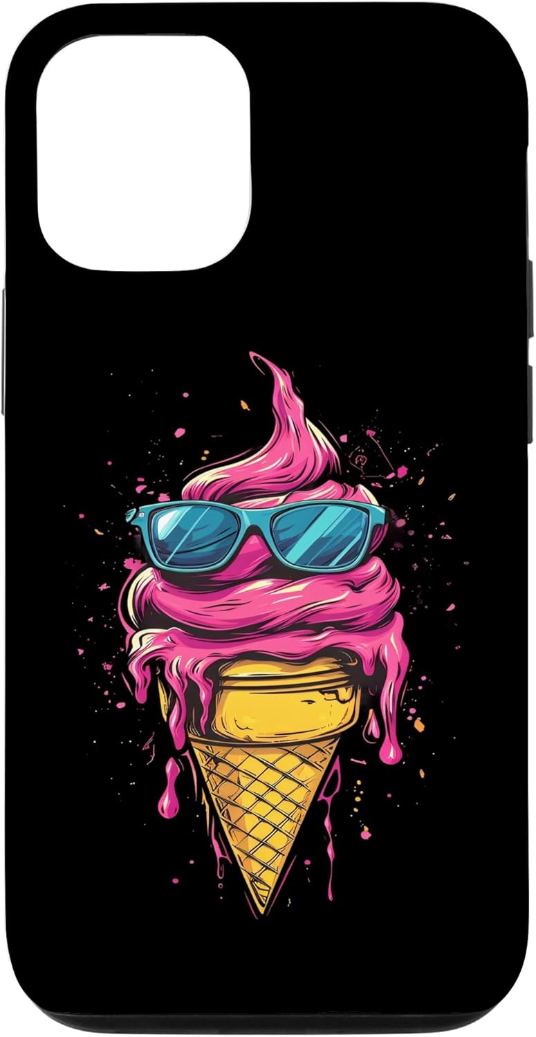 Amazon.com: iPhone 14 Melting Ice Cream Sunglasses Summer Frozen ...