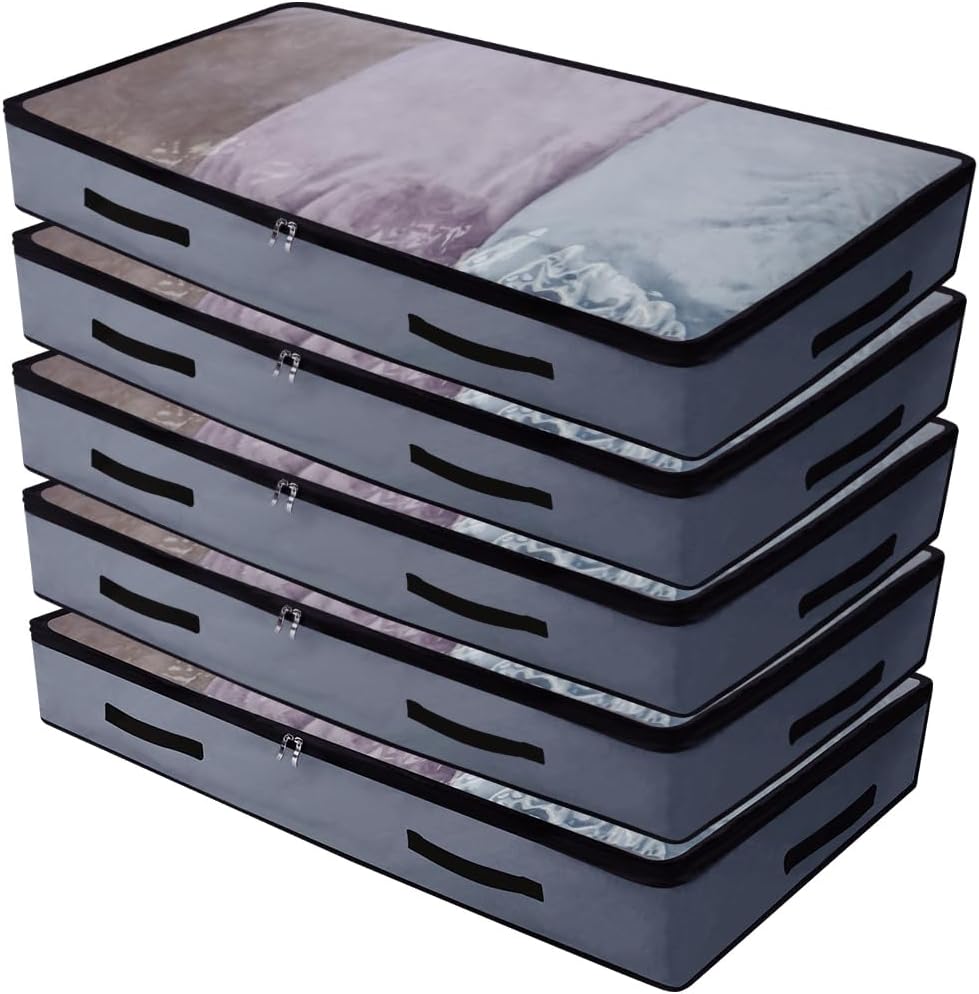 Amazon.com: Deep Impact Under Bed Storage Containers, 90L 6 Pack ...
