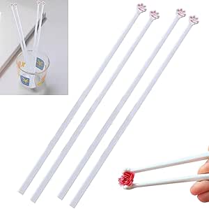 Amazon.com: Cat Paw Chopsticks, Reusable Non-Slip Pink Chopsticks ...