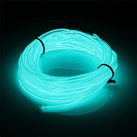 Amazon.com: JIGUOOR EL Wire Battery Pack 9.8ft / 3m Bright Neon Light ...
