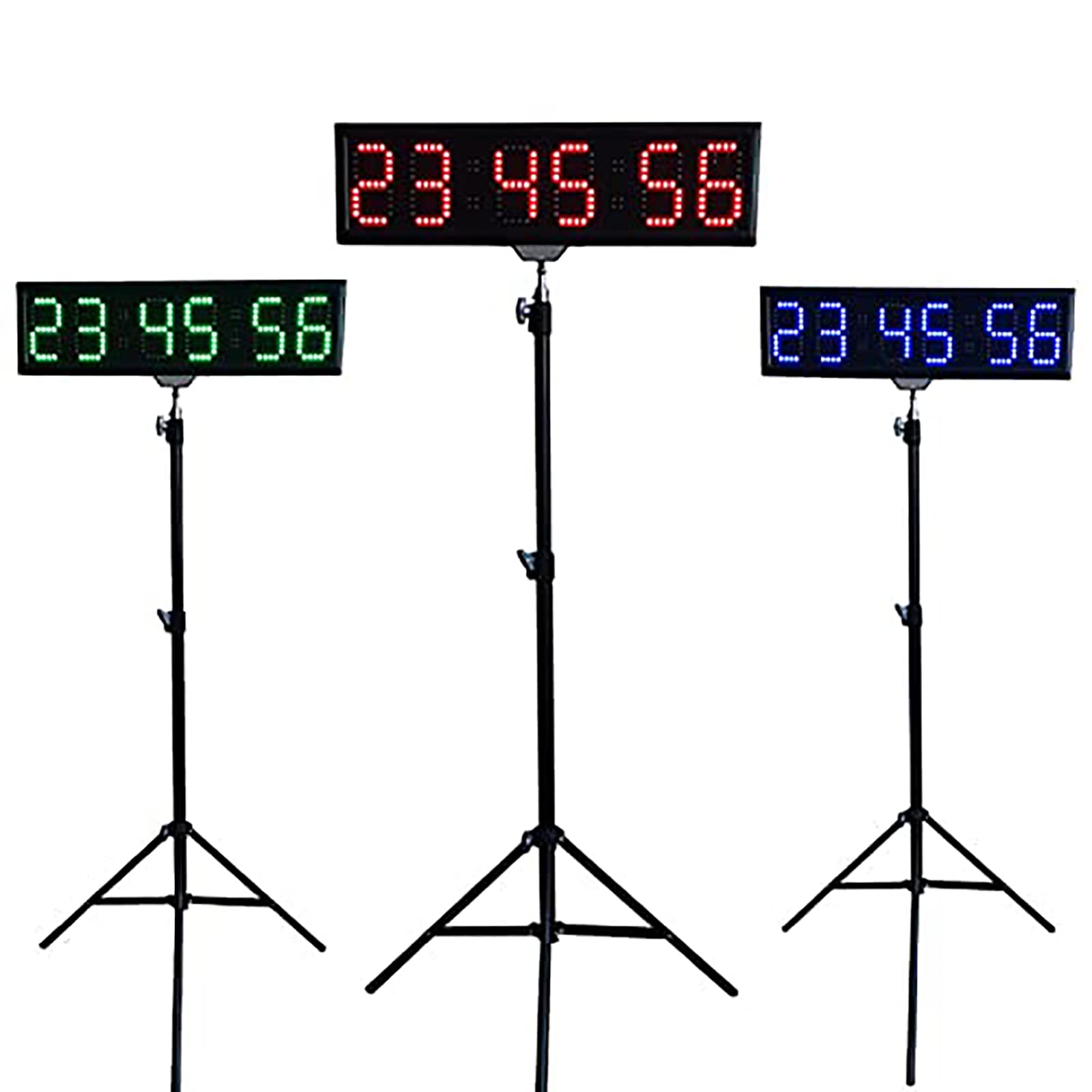 Sports Event Timer Portable 5-Inch LED Race Clock With Tripod & 12V ...