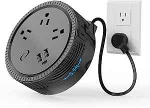 Amazon.com: Auto Retractable Power Strip, Bototek 6 Outlets and USB C ...