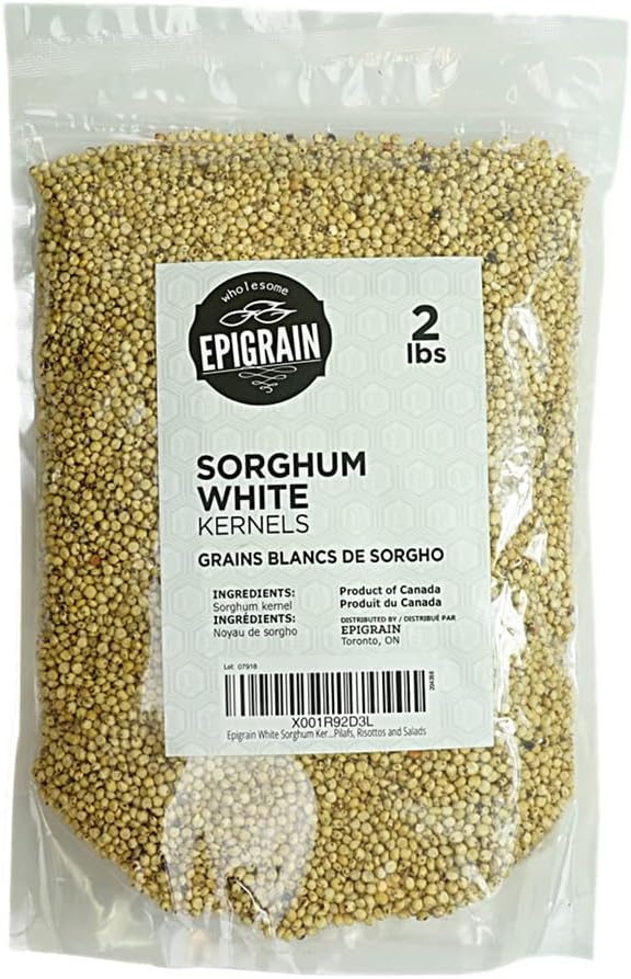 Epigrain White Sorghum Kernels (Whole Grain), 2lbs (907g) | Pop Like ...