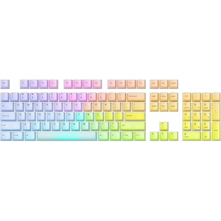 Amazon.com: Glorious Polychroma Keycaps: Clear for RGB Shine Through ...