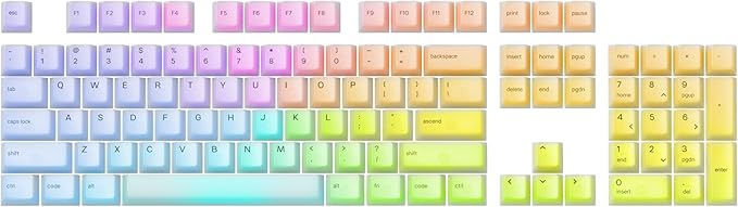 Amazon.com: Glorious Polychroma Keycaps: Clear for RGB Shine Through ...
