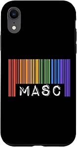 Amazon.com: iPhone XR Gay Masc Barcode Masculine Gay Pride Flag ...