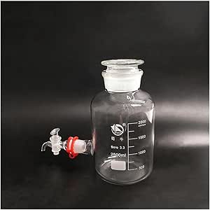 Amazon.com: Xauyangha Laboratory aspirator bottle 2500ml,Wide mouth,Clear with tick marks,With ...