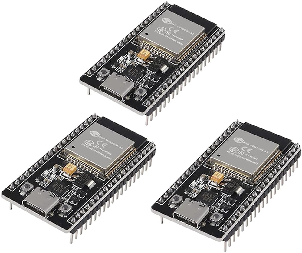 Hailege 3pcs ESP-WROOM-32 ESP32 CP2012 USB C WiFi+Bluetooth Dual Core 38 Pin Type-C Interface ...