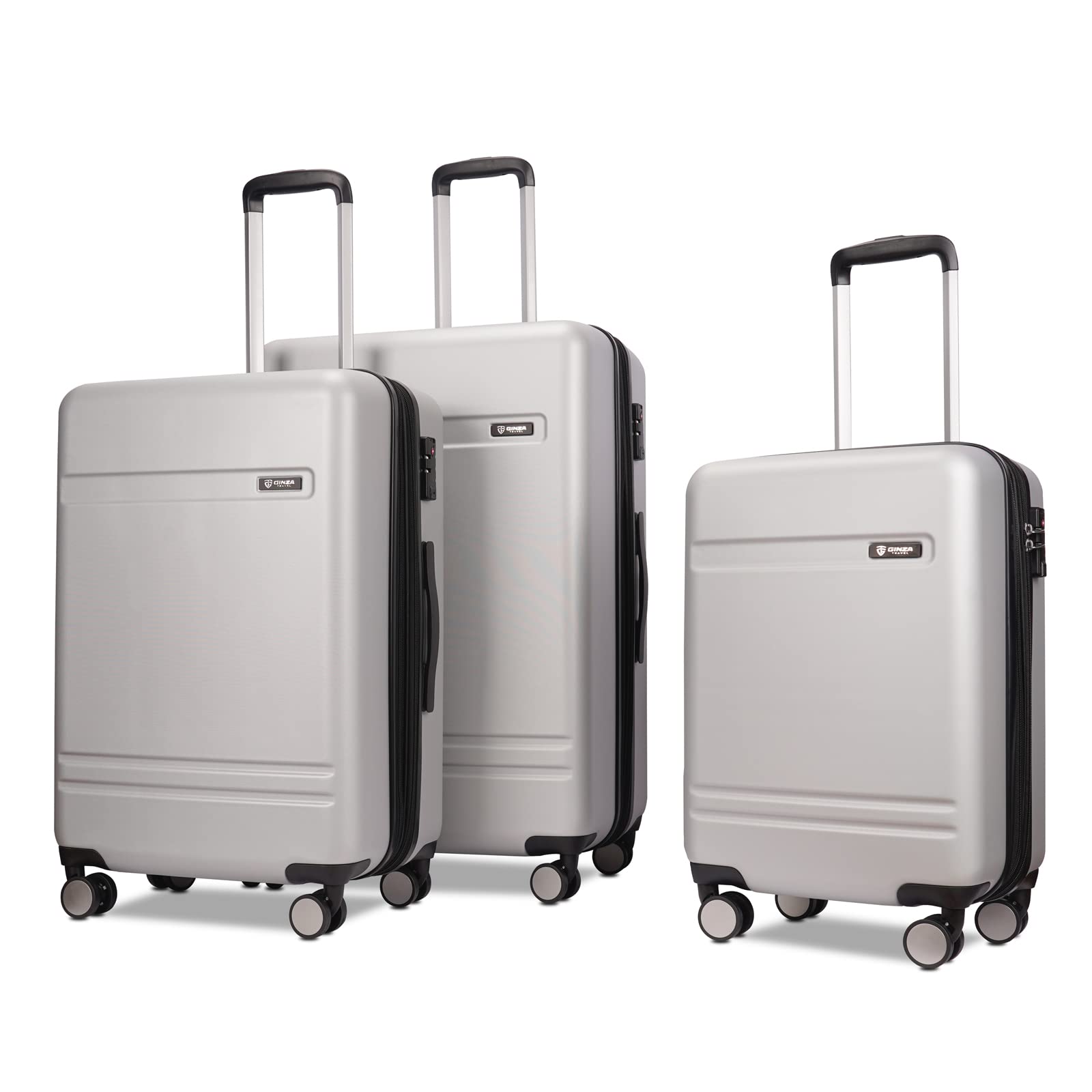 PRIMICIA GinzaTravel 3-Piece Luggage Sets Expandable Suitcases with 4 ...