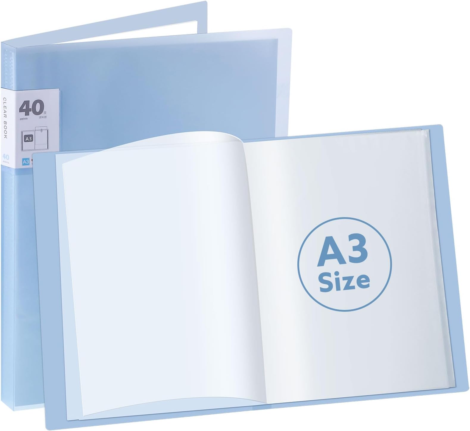 Tiger A3 black display book 40 pocket presentation folio : Amazon.co.uk ...