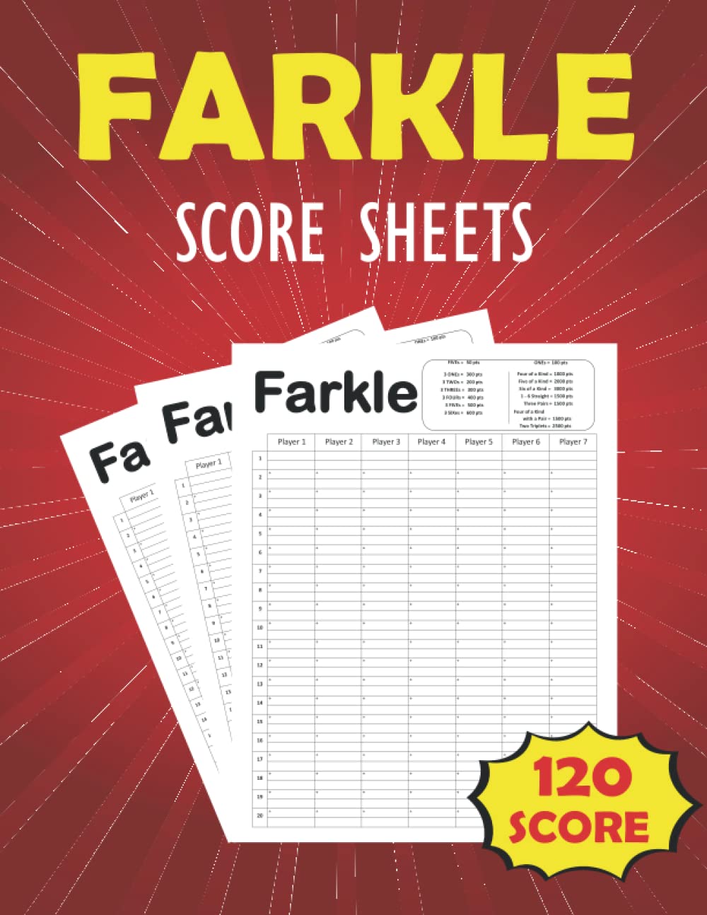 Buy Farkle Score Sheets: 134 Score Sheets for Scorekeeping, Farkle ...