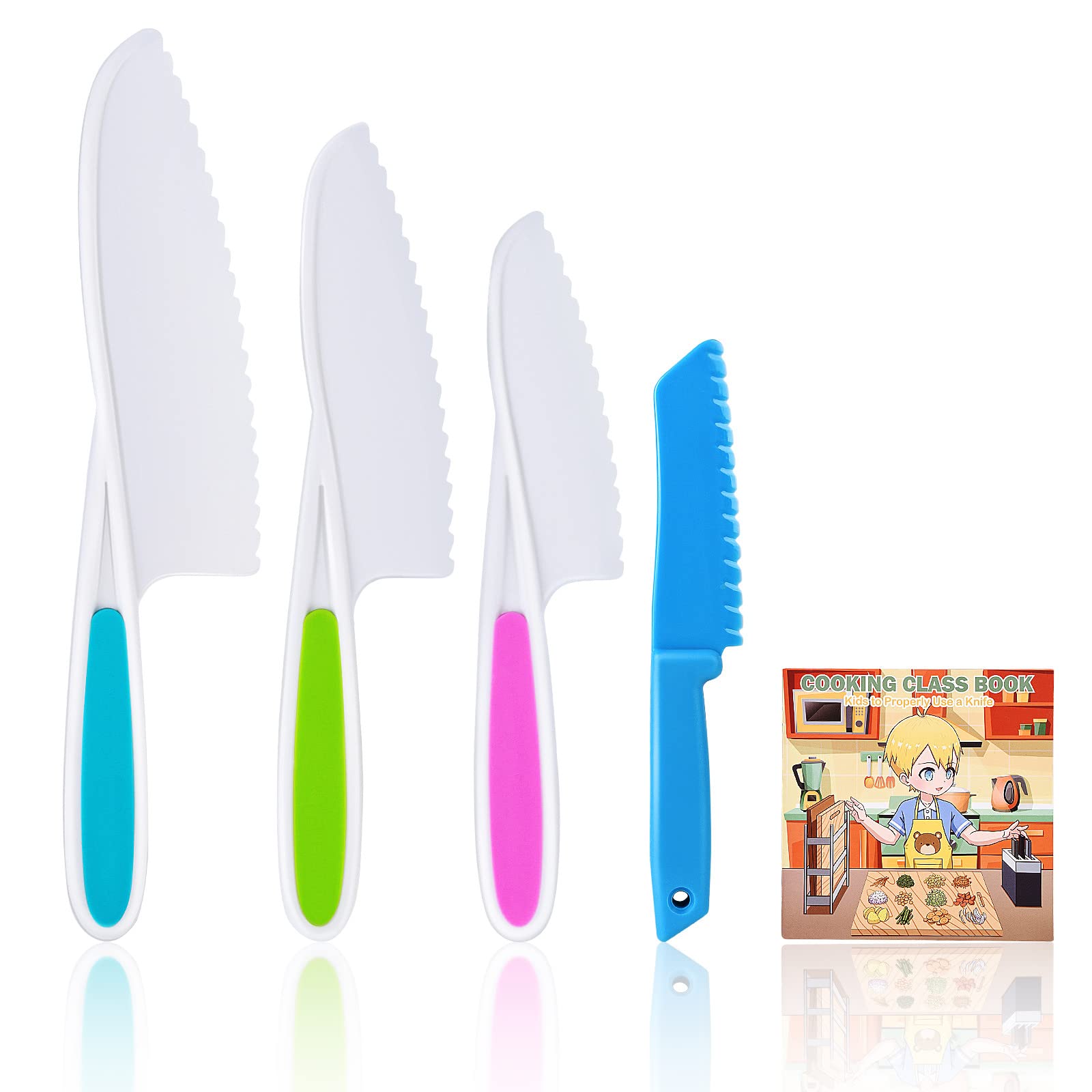 Snapklik.com : FUQUN Knives For Kids 4Pcs, Nylon Kids Kitchen Knife