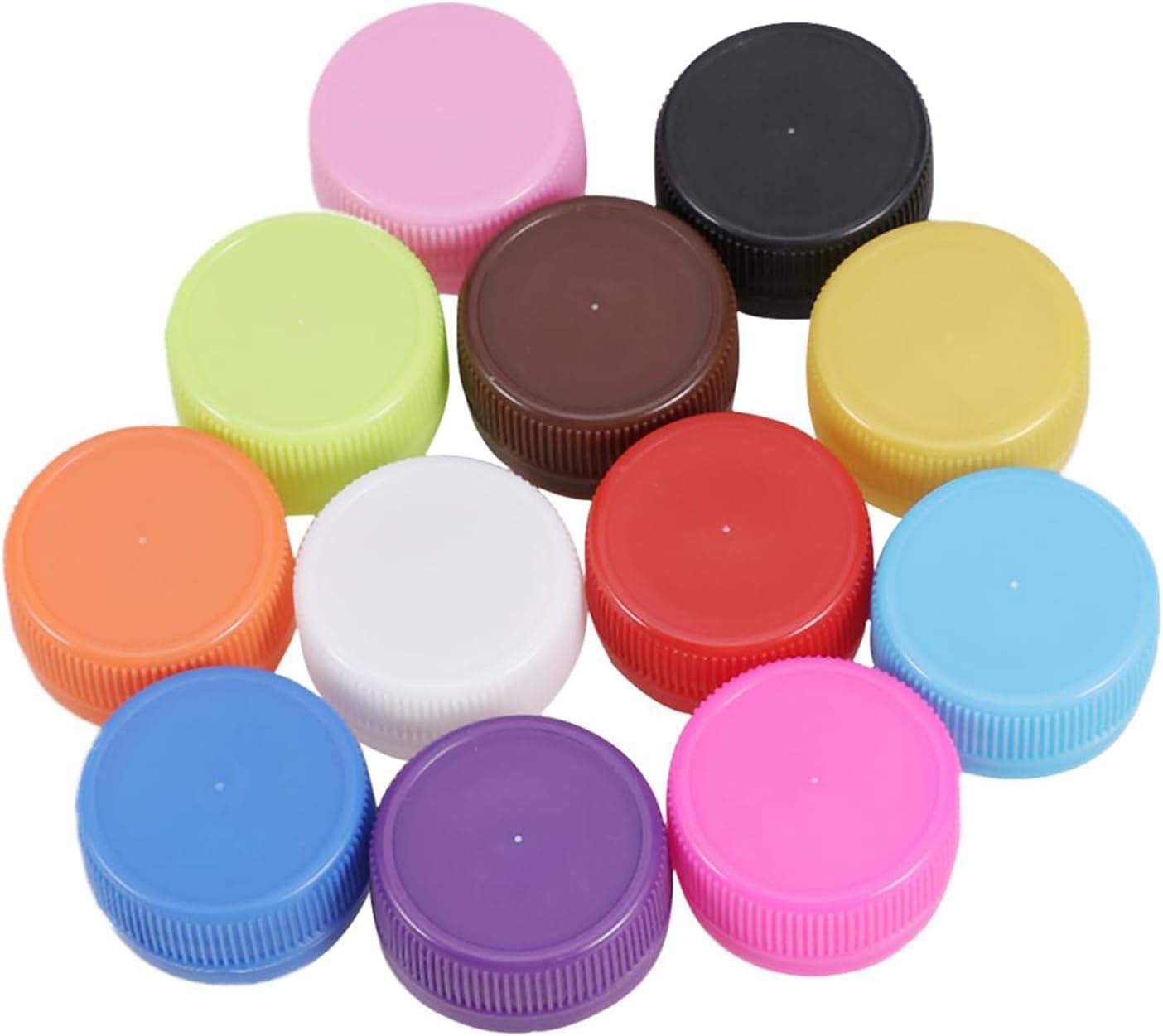 100pcs Plastic Milk Bottle Tops, Reusable Silicone Bottle Caps for ...