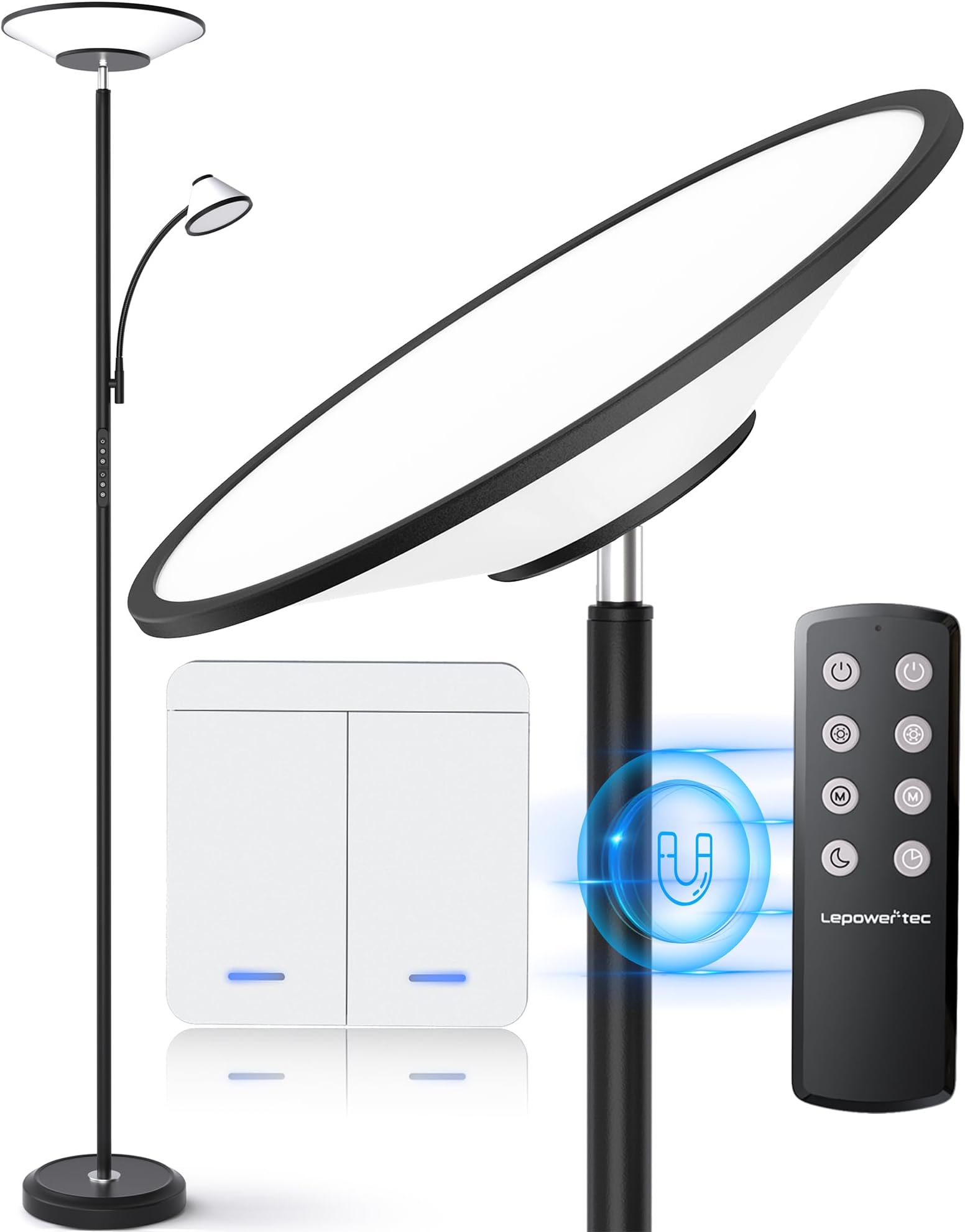 Govee RGBIC Floor Lamp, Modern LED Lyra Corner Lamp with 64+ Scene ...