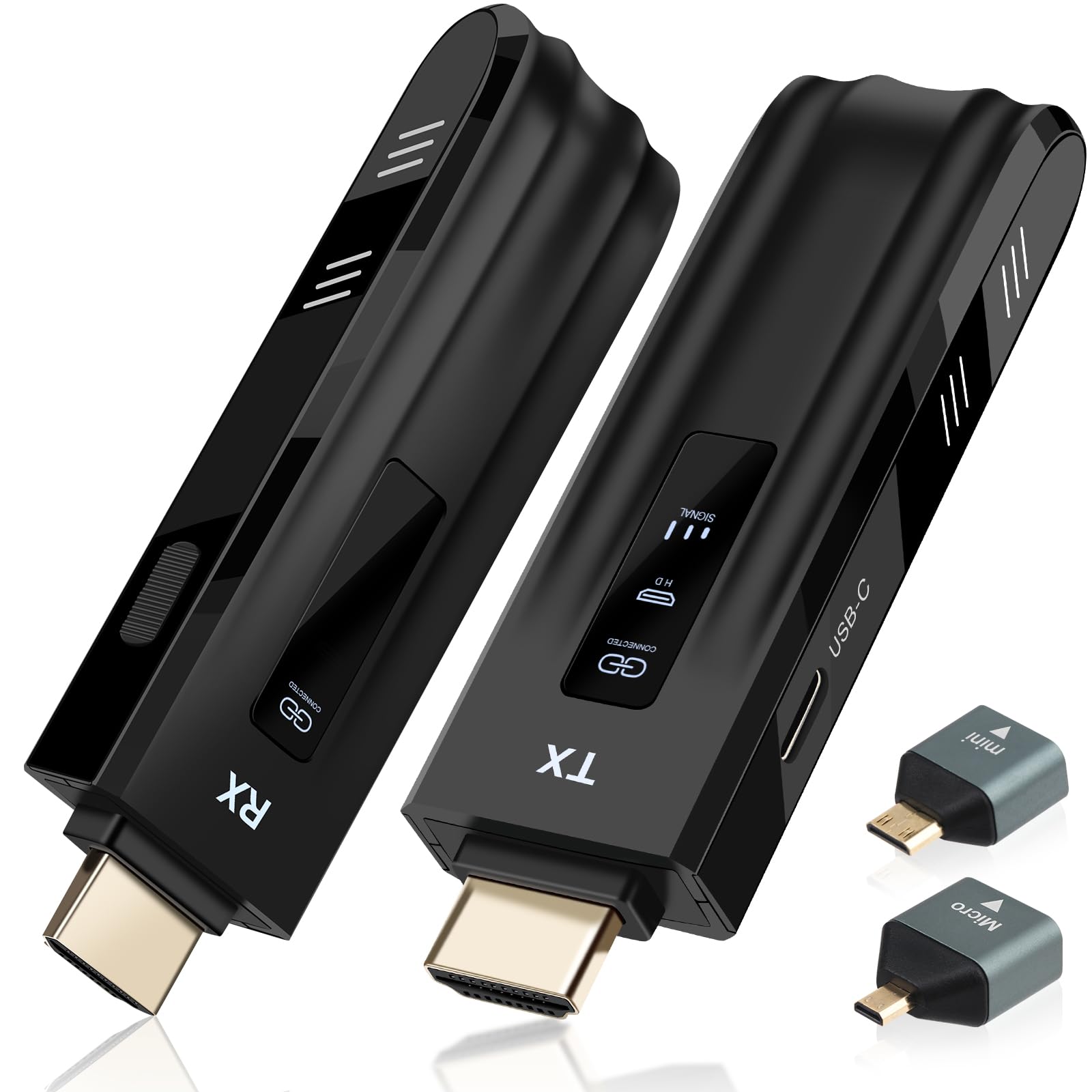 Amazon.com: Wireless HDMI Transmitter and Receiver,Upgraded LED Display ...