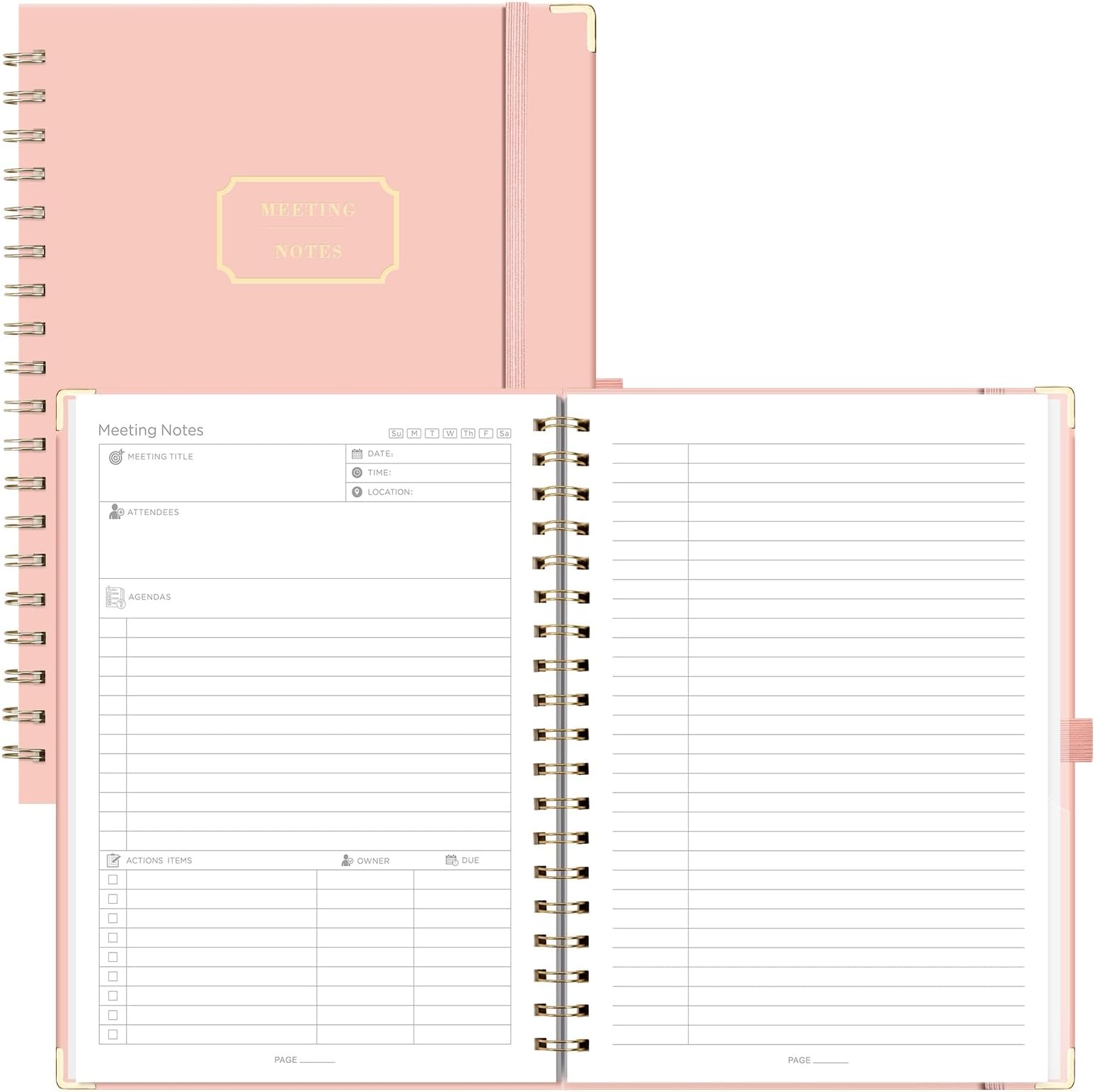 Amazon.com : Taja Meeting Notebook for Work Organization - Work ...