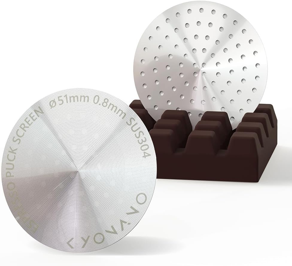 Amazon.com: KYONANO 51mm Puck Screen with Stand - Espresso Machine ...