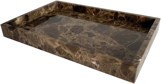 Amazon.com: StonePlus Natural Marble Storage Vanity Tray, Cosmetics ...