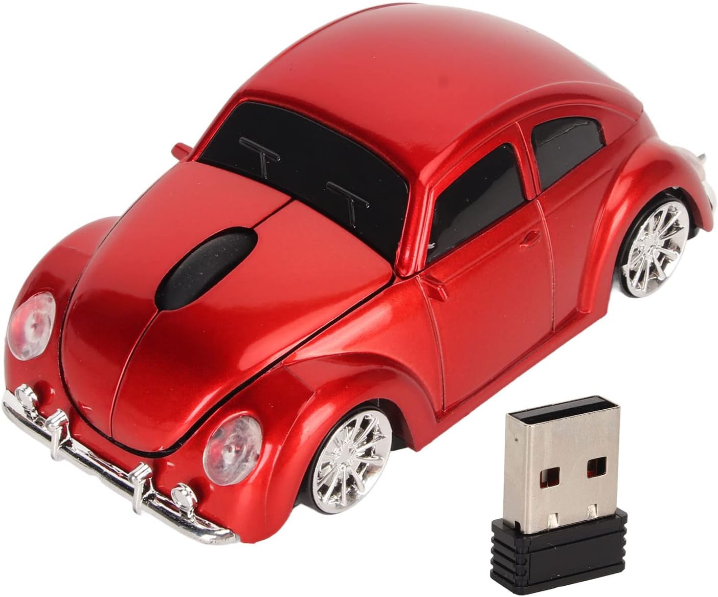 Amazon.com: WUQIDA Wireless Mouse, Sports Car Mouse with LED Headlights ...