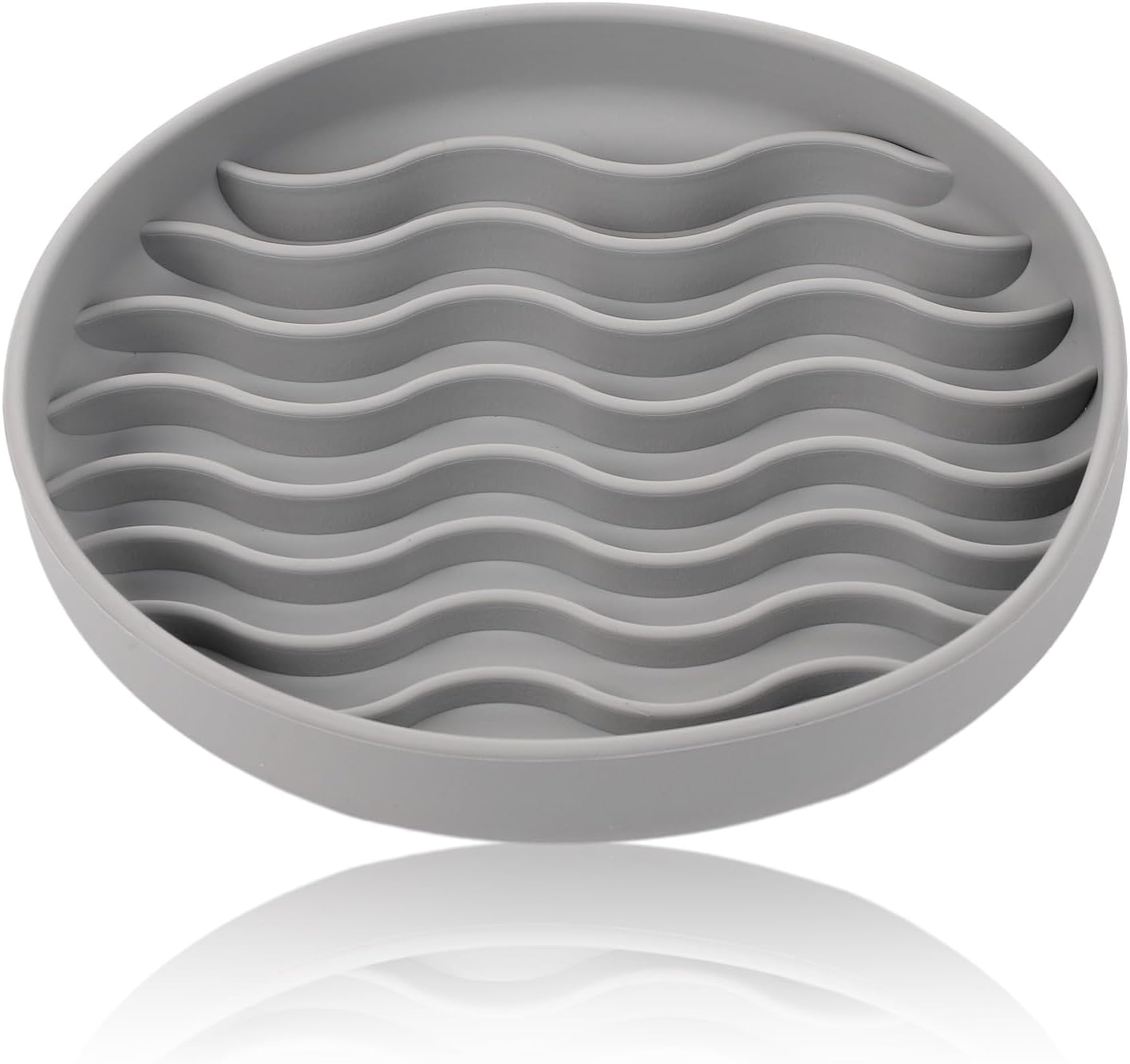 Silicone Slow Feeder Dog Bowls, Pet Bowls with Sucker for Slowing Down ...