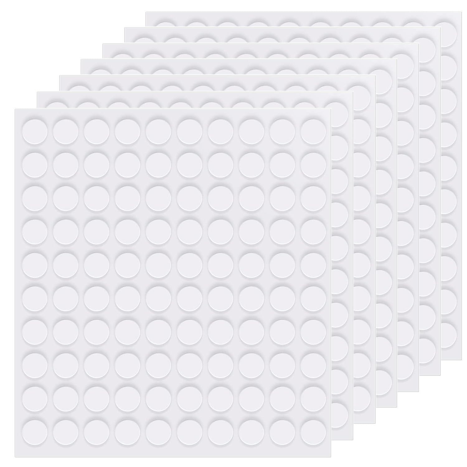 700 Pcs Sticky Dots Double Sided,10MM Round Transparent Double-Sided ...