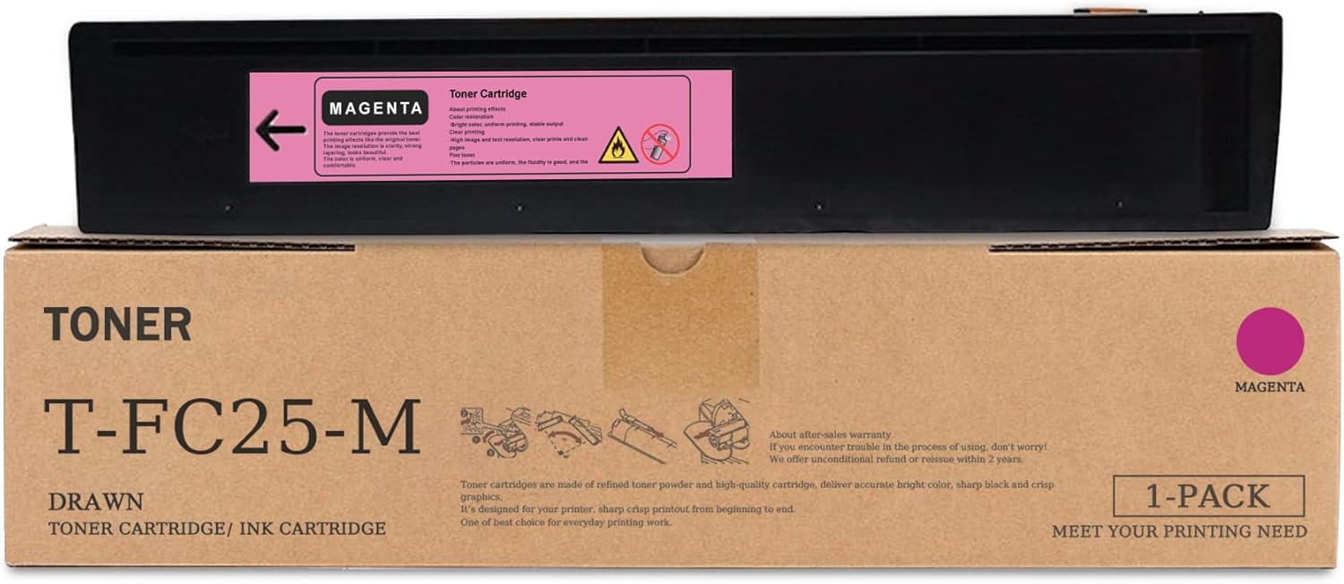 Amazon.com: DRAWN T-FC25 Magenta Toner Cartridge T-FC25-M 1Pack ...