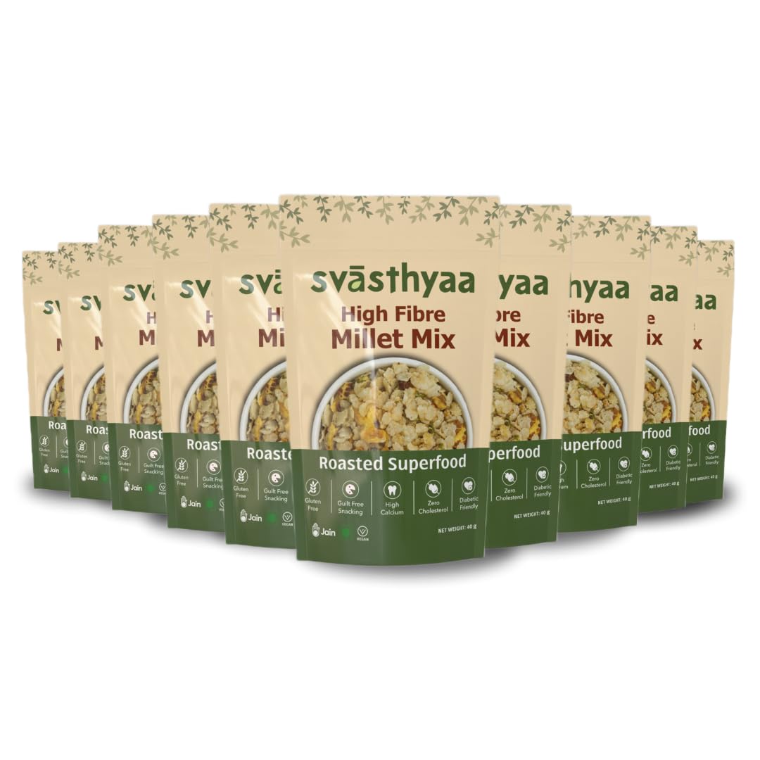 SVASTHYAA Healthy High Fibre Millet Mix (Chivda) (400gms) | Namkeen ...